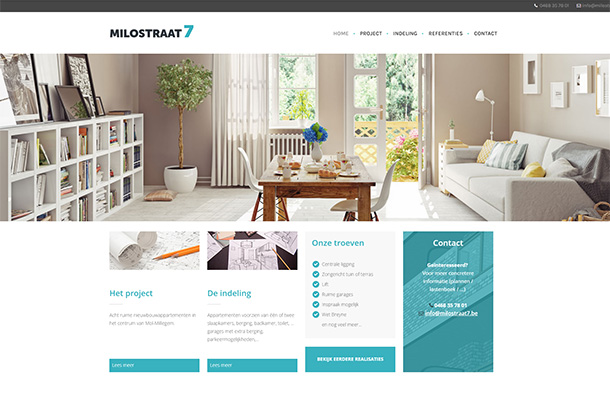 Webdesign realisaties van Imaxx